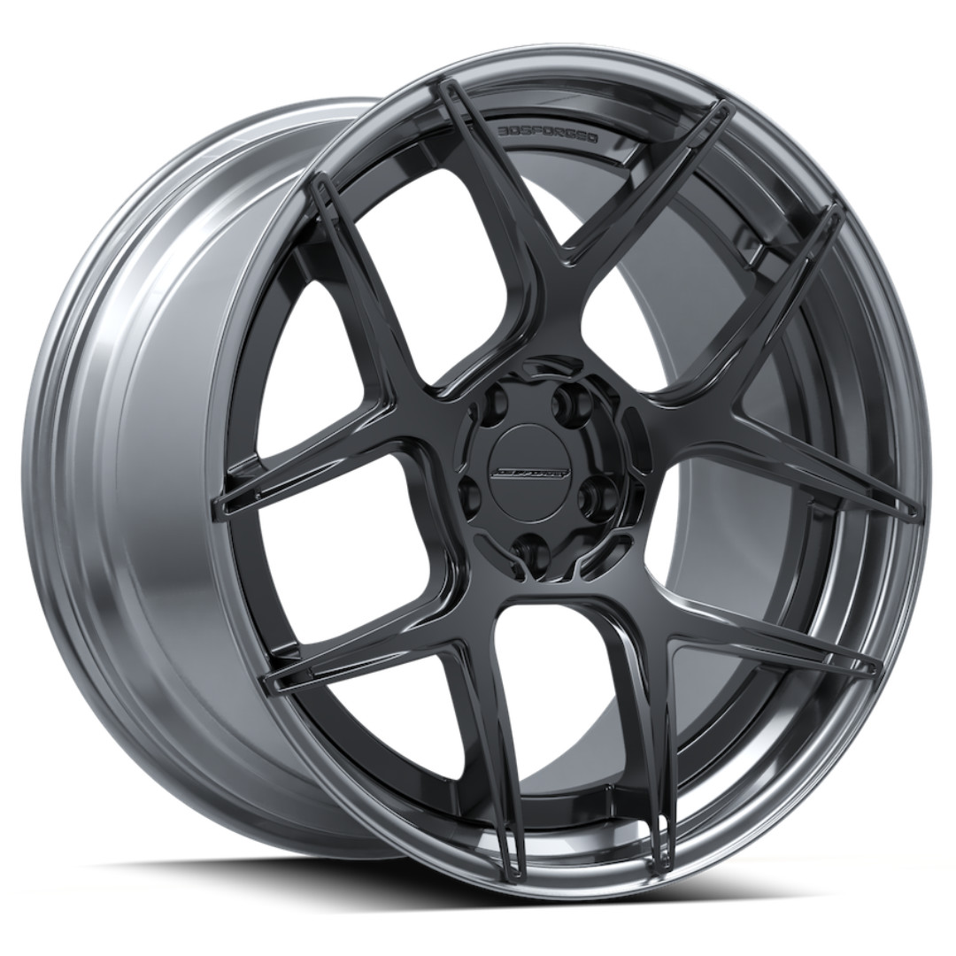 Y-Shaped Spoke 2 Piece Forged Wheels UF/2-151 ขอบล้อสีดำเงา 20 นิ้ว